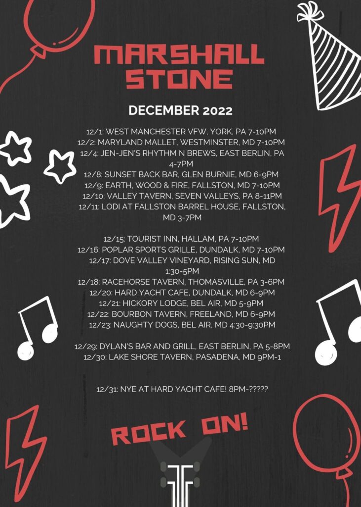 Shows - Marshall Stone Music